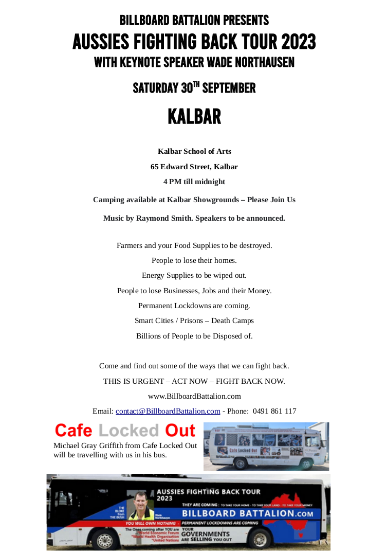 2023-09-30 – Kalbar Event – Billboard Battalion