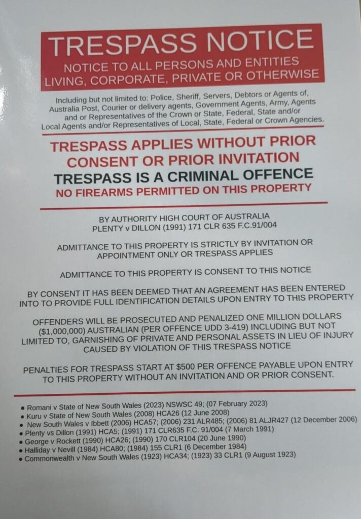 Trespass Sign – Laminated – Billboard Battalion